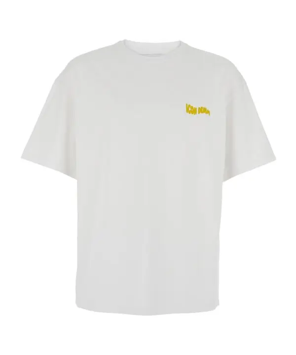 ICON DENIM LOS ANGELES Leon Logo Crewneck T-shirt - White