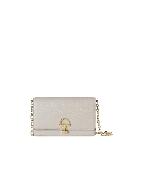 Gucci Half Horsebit Wallet On Chain - Light Gray