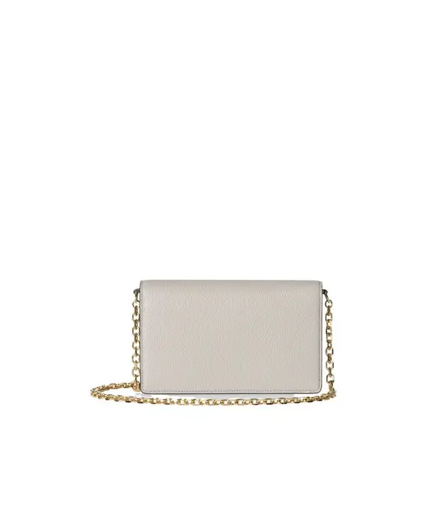 Gucci Half Horsebit Wallet On Chain - Light Gray