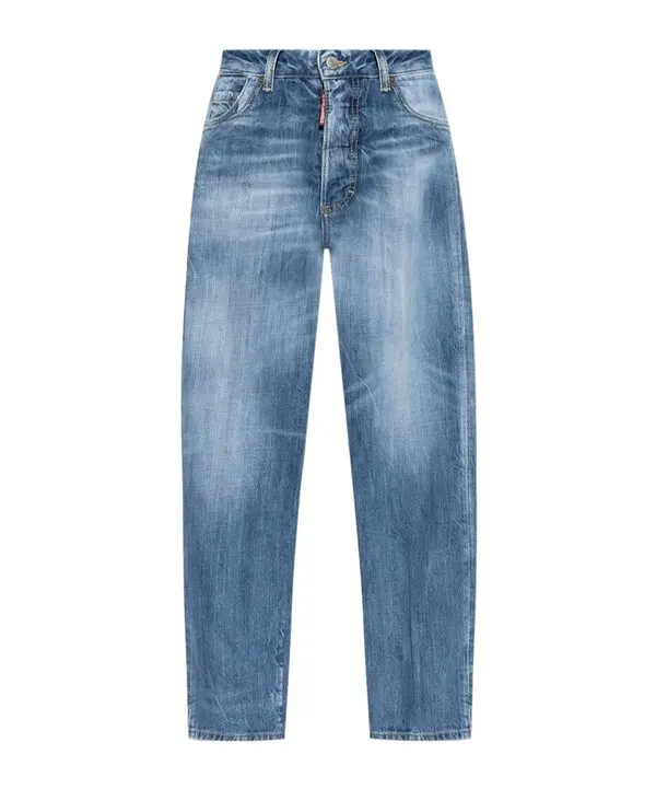 Dsquared2 Logo Tag Cropped Jeans