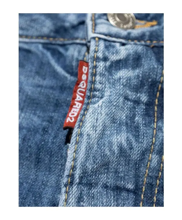 Dsquared2 Logo Tag Cropped Jeans