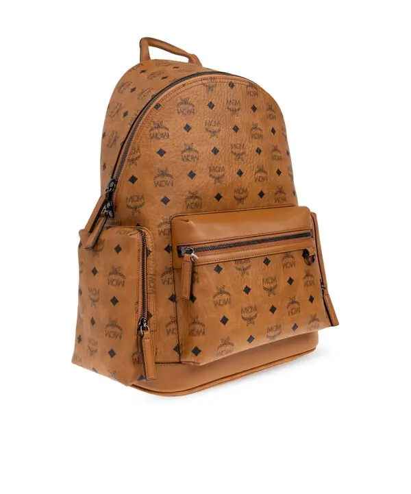 Mcm Stark Backpack - Brown