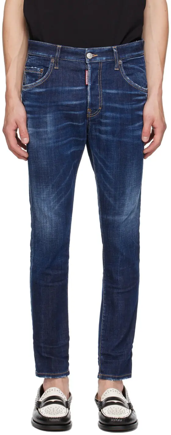 Dsquared2 Skater Distressed Jeans - Blue