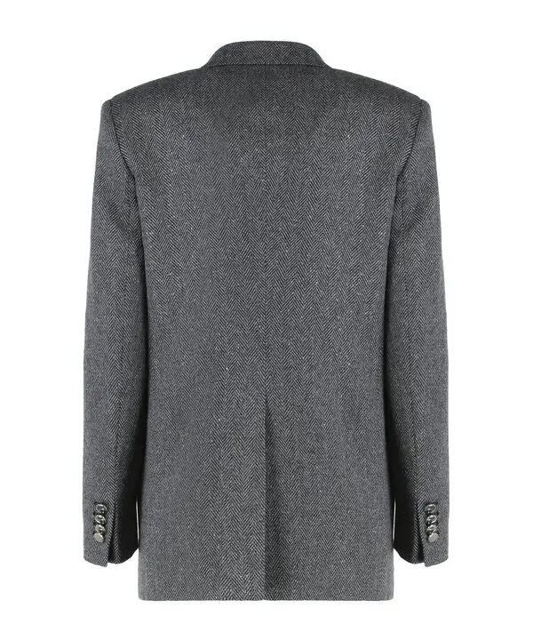 Tagliatore Jasmine Houndstooth Blazer - Grey