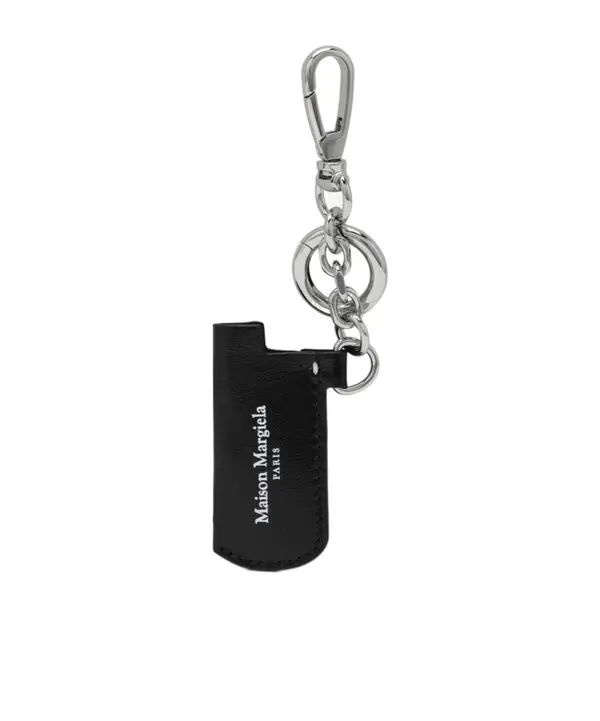MAISON MARGIELA Logo Printed Keychain - Black