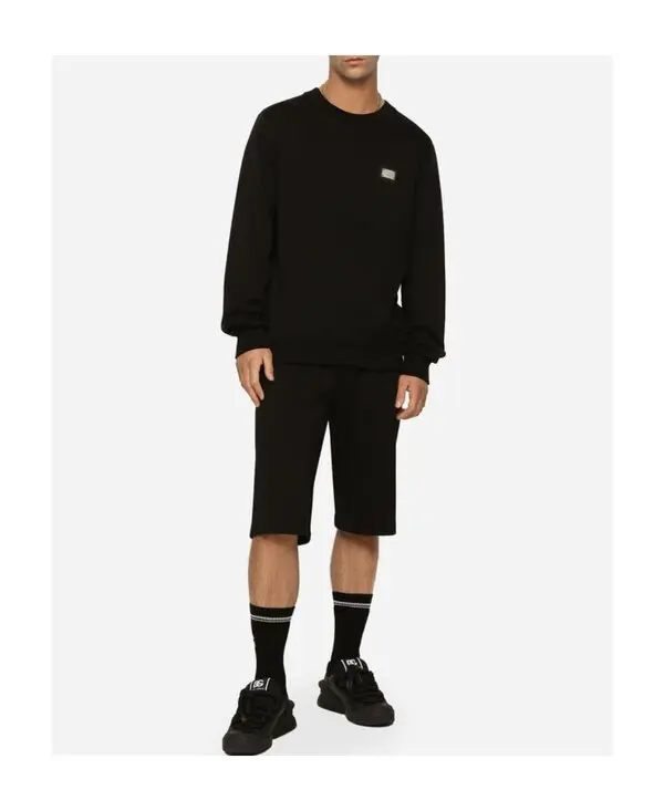 Dolce & Gabbana Logo Patch Crewneck Sweatshirt