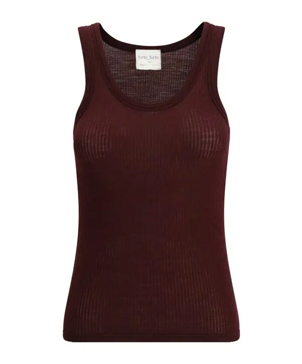 FORTE_FORTE Sleeveless Ribbed Tank