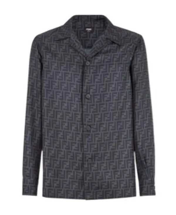 Fendi Monogram Printed Long Sleeved Shirt