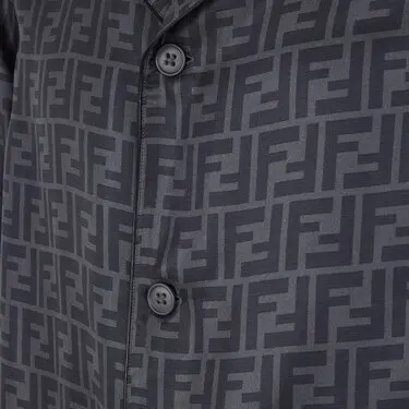 Fendi Monogram Printed Long Sleeved Shirt