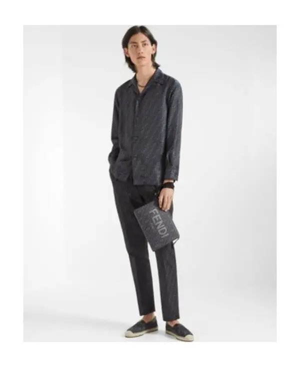 Fendi Monogram Printed Long Sleeved Shirt