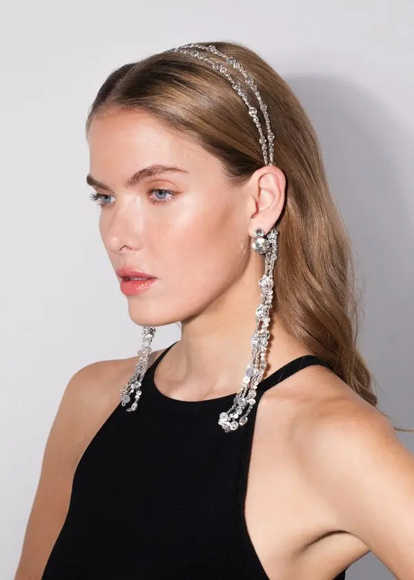 JENNIFER BEHR Loretta Headband - Gray