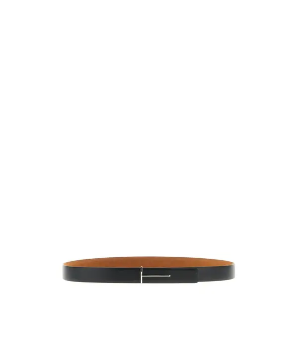 TOM FORD Reversible Belt With T-shaped Buckle - Brown