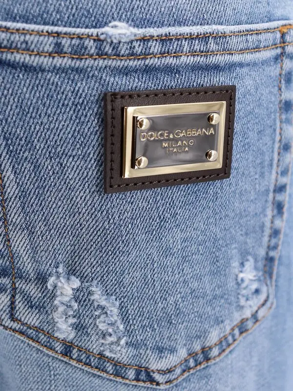 Dolce & Gabbana Audrey Distressed Skinny Jeans - Blue