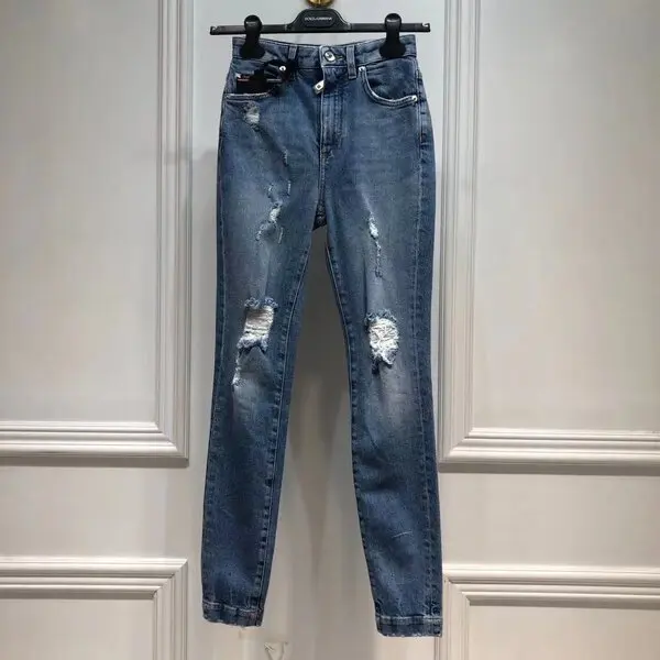 Dolce & Gabbana Audrey Distressed Skinny Jeans - Blue