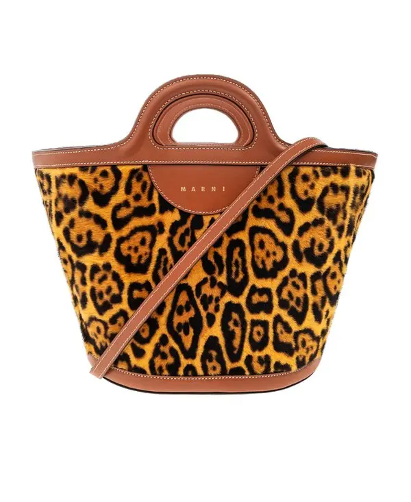Marni Tropicalia Leopard Printed Bucket Bag
