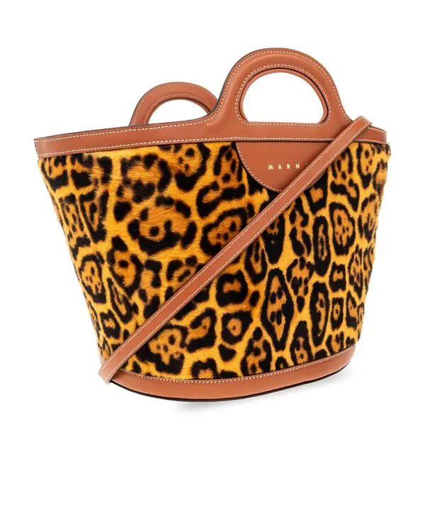 Marni Tropicalia Leopard Printed Bucket Bag