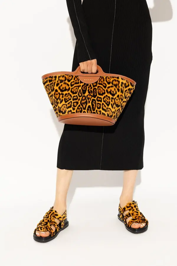 Marni Tropicalia Leopard Printed Bucket Bag