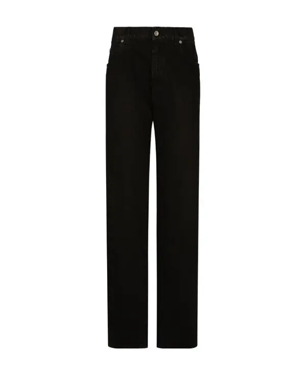Dolce & Gabbana Logo Plaque Wide-leg Jeans