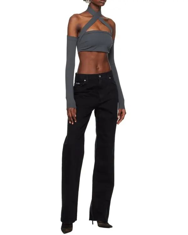 Dolce & Gabbana Logo Plaque Wide-leg Jeans