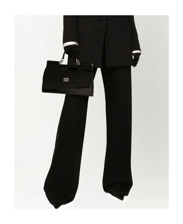Dolce & Gabbana Logo Plaque Wide-leg Jeans