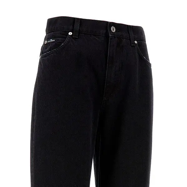 Dolce & Gabbana Logo Plaque Wide-leg Jeans