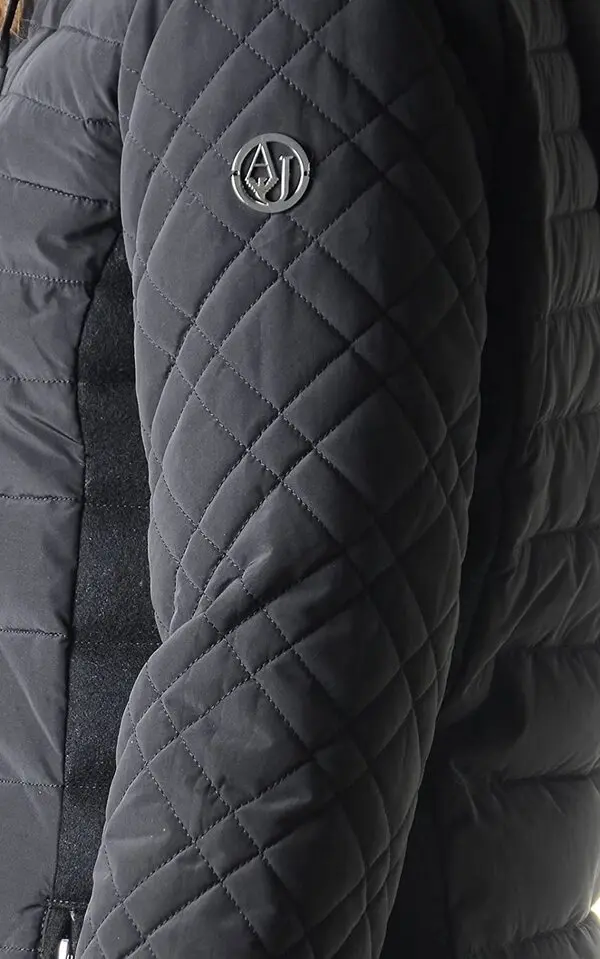 Emporio Armani Padded Logo Down Jacket - Black