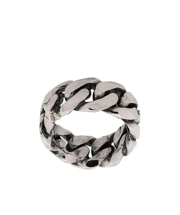 Emanuele Bicocchi Rigid Curb Chain Ring - Gray