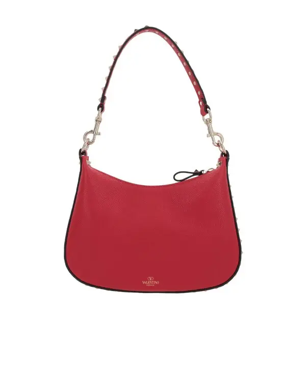 Valentino Garavani Small Rockstud Shoulder Bag - Red