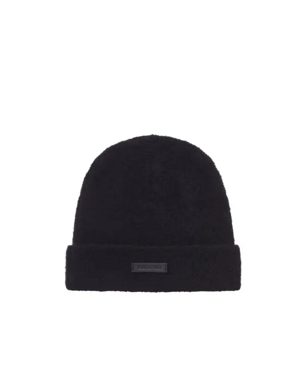 Fear Of God Ribbed Wool Beanie - Black