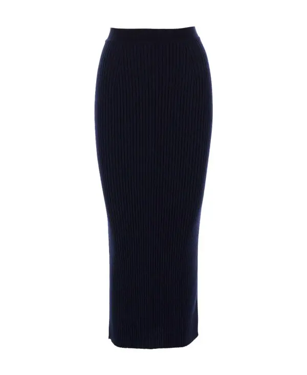 Chloé Wool Cashmere Knitted Skirt