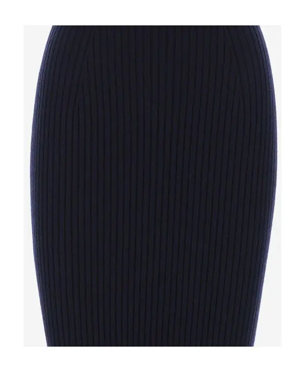 Chloé Wool Cashmere Knitted Skirt