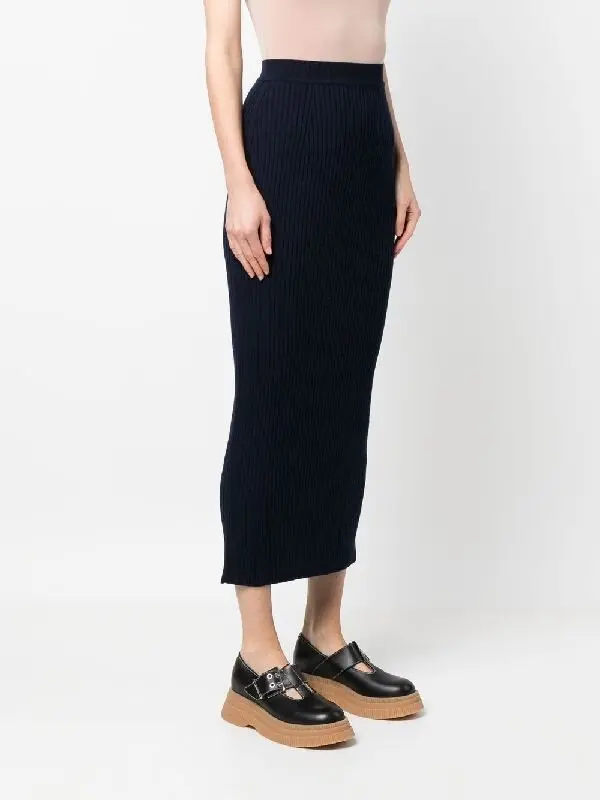 Chloé Wool Cashmere Knitted Skirt