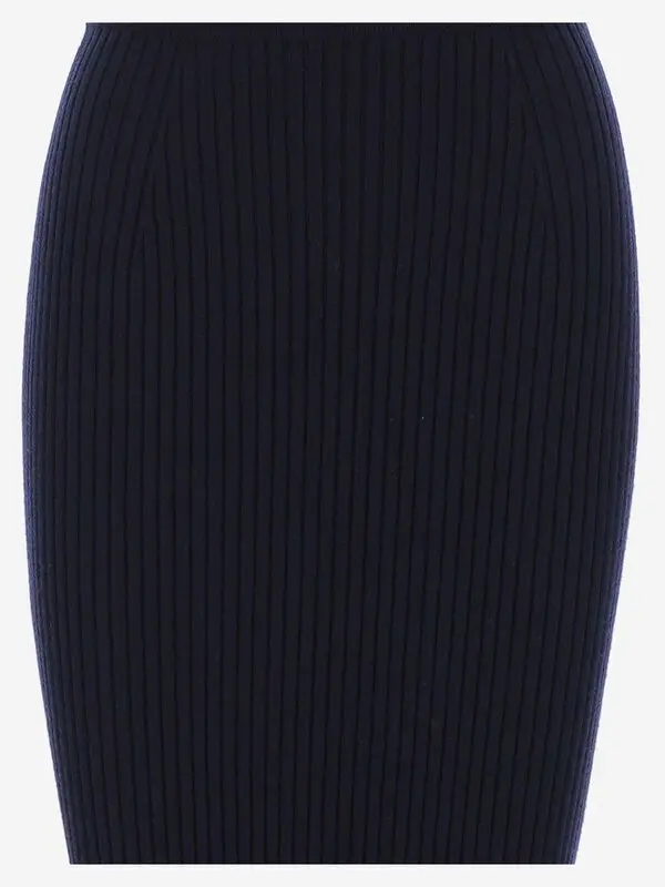 Chloé Wool Cashmere Knitted Skirt