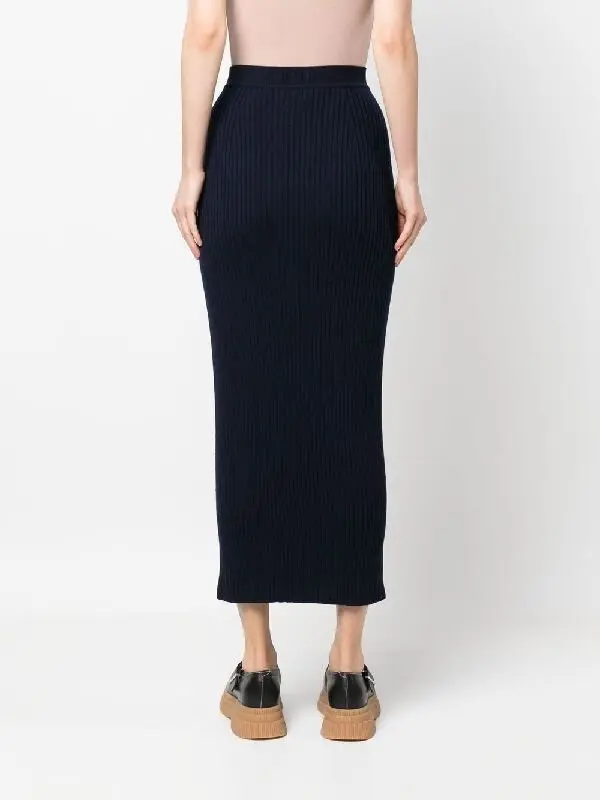Chloé Wool Cashmere Knitted Skirt