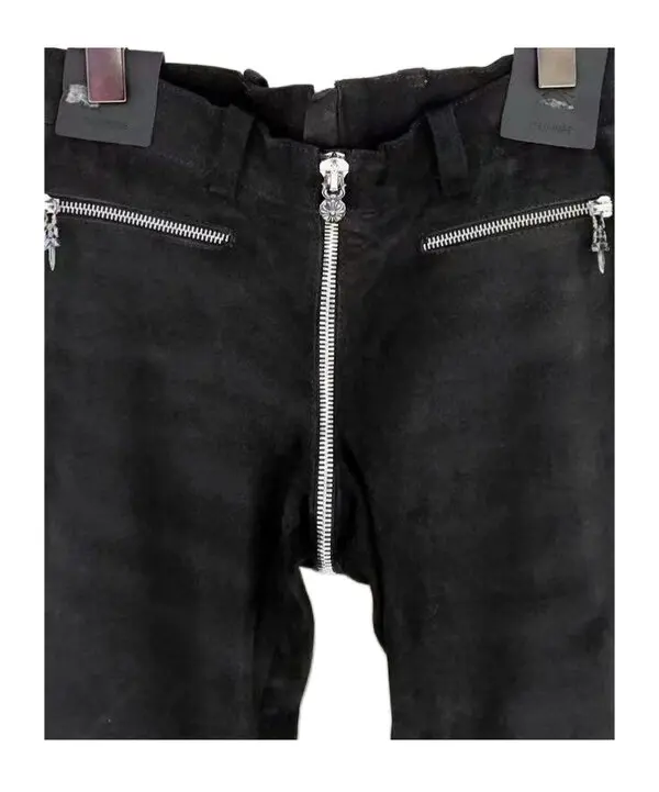 Chrome Hearts Leather Belt Loop Pants