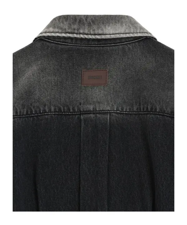 Moschino Pleated Denim Shirt