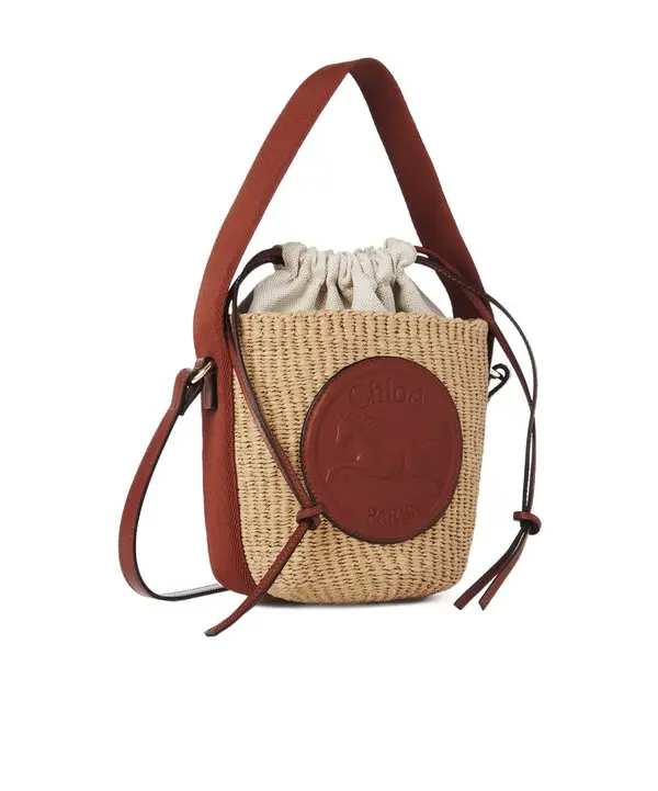 Chloé Horse Medal Small Bucket Bag - Brown