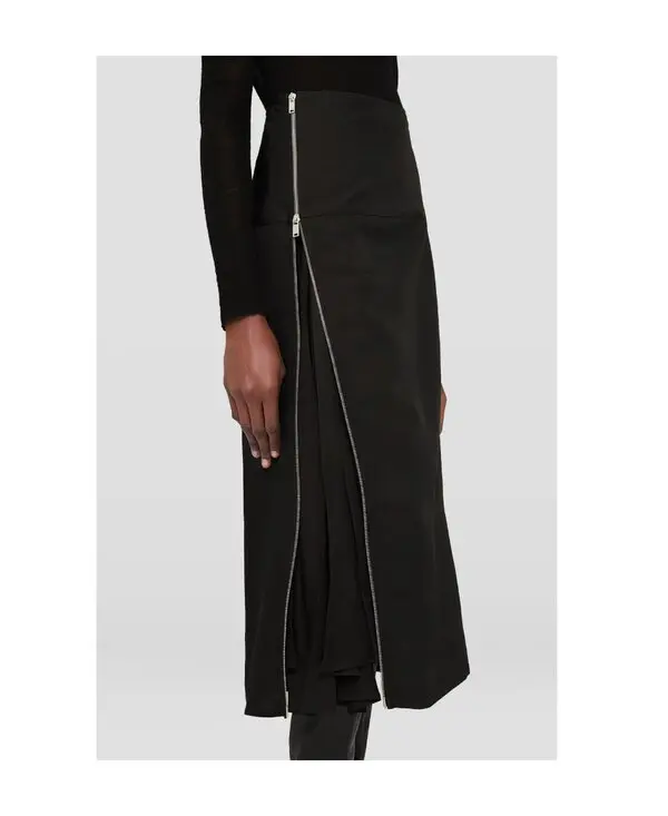 JIL SANDER Zip-fastening Midi Skirt