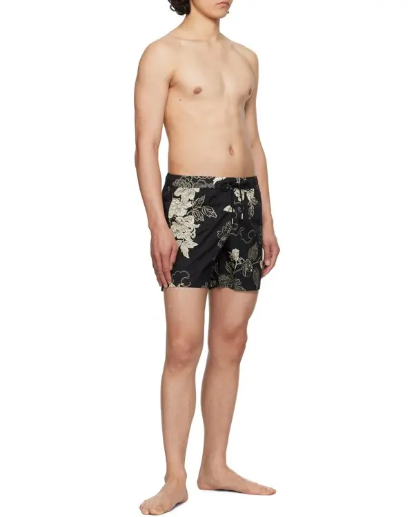 Moncler Floral Print Swim Shorts - Black