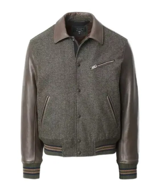 RAG  BONE Rag & Bone Jeremy British Wool Varsity Jacket