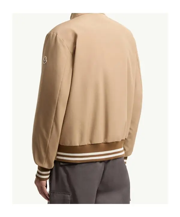 Moncler Prieure Reversible Padded Bomber Jacket - Beige
