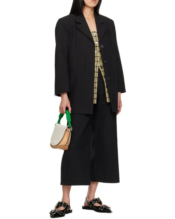 GANNI Oversized Single-breasted Blazer