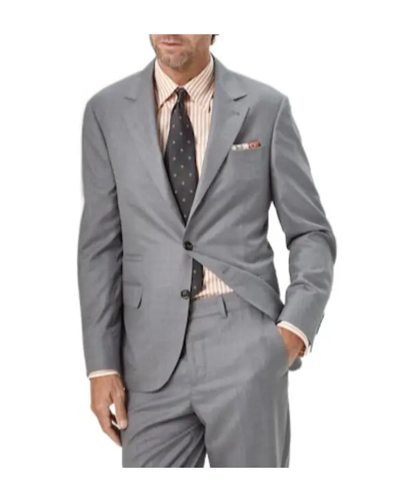 Brunello Cucinelli Single-breasted Long Sleeved Blazer - Gray
