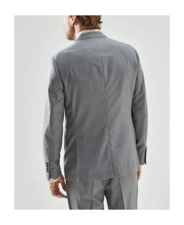 Brunello Cucinelli Single-breasted Long Sleeved Blazer - Gray