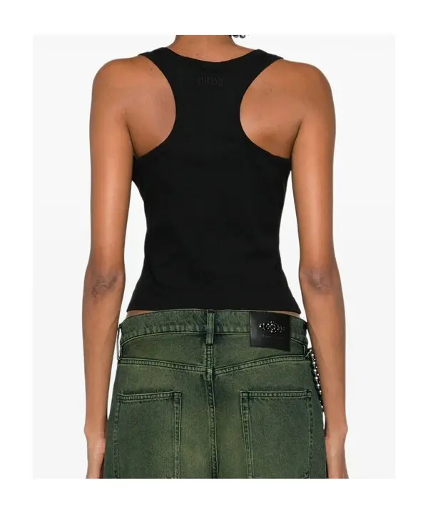 Vetements Logo Embroidered Tank Top
