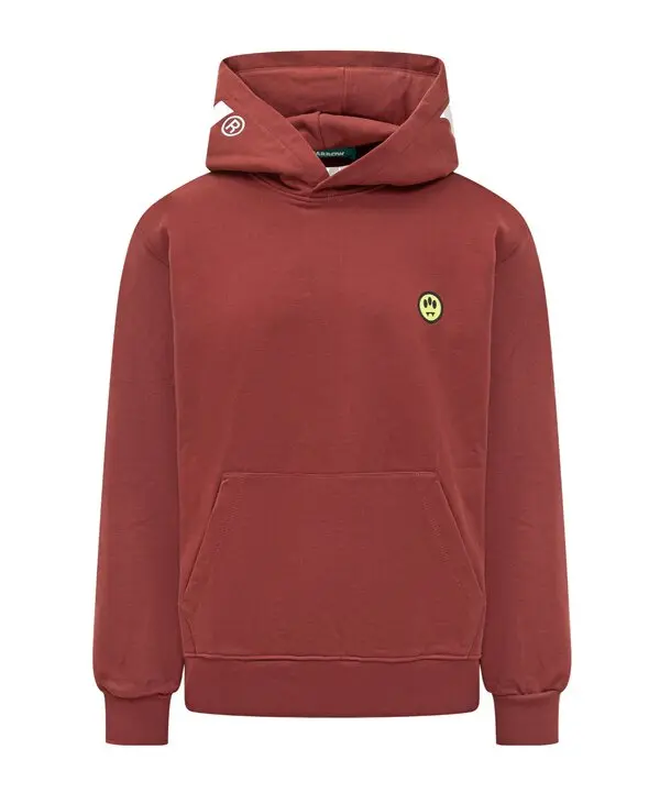 BARROW Reverse-logo Hoodie - Red