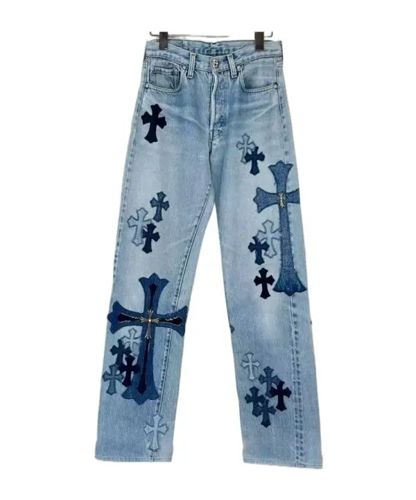 Chrome Hearts Belt Loop Jeans With Embellishments