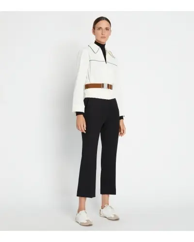 Tory Burch Cropped Straight Leg Trousers