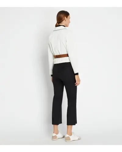 Tory Burch Cropped Straight Leg Trousers
