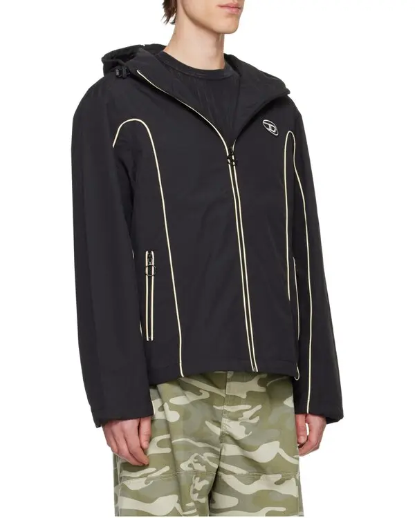 DIESEL® J-hives Logo-appliqué Hooded Jacket